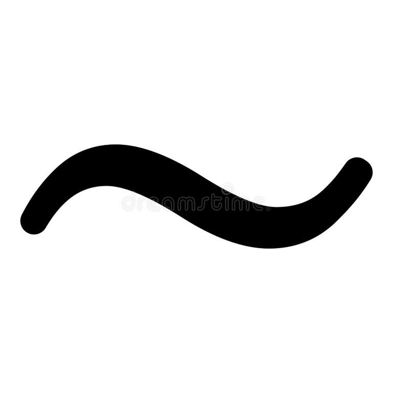 Tilde Symbol, Wavy Line Character Meaning Approximately Stock ...