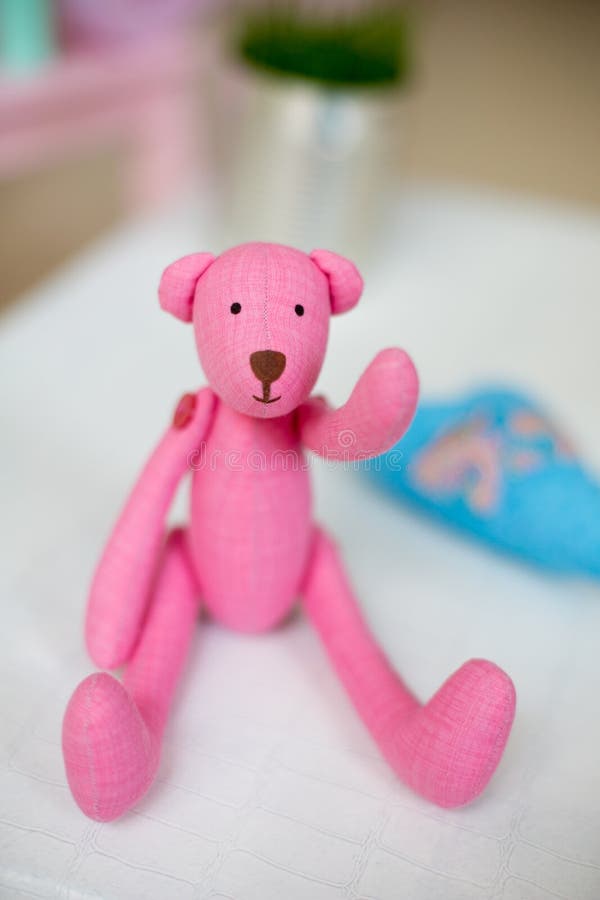 Handmade teddy stock photo. Image of hobby, cute, fabric - 30101494