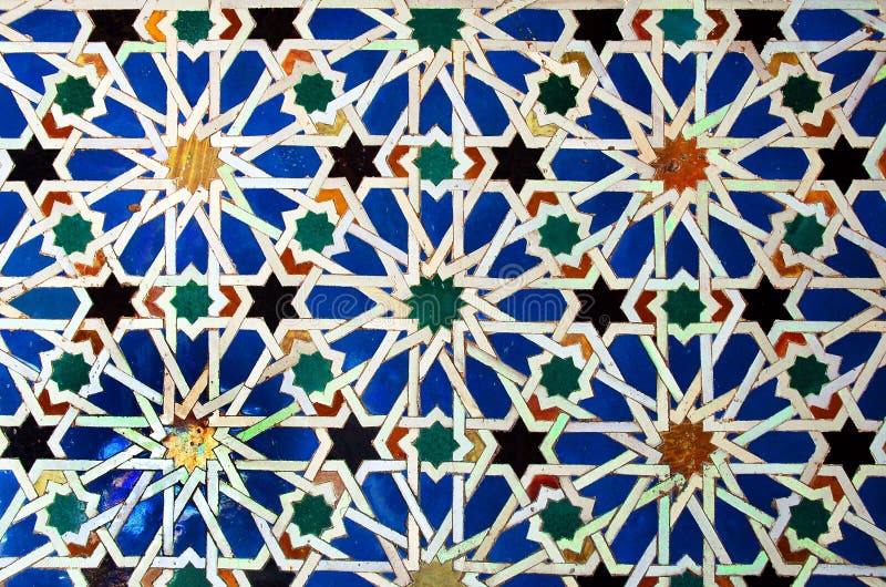 Alhambra tile detail stock image. Image of carved, ancient - 21228119