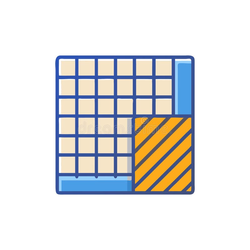 Tile Adhesive Icon for Flooring Projects Stock Photo - Illustration of ...