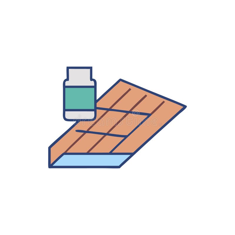 Tile Adhesive Icon for Home Renovation Stock Illustration ...