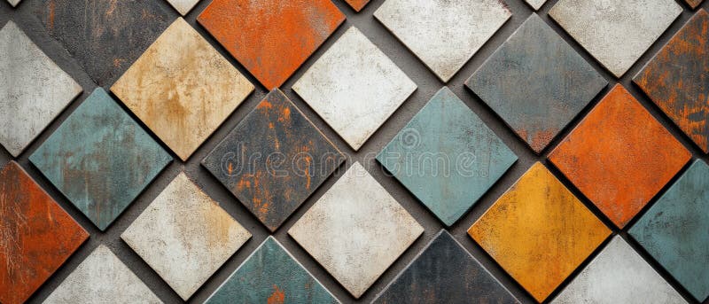 Unique Geometric Tile Patterns in an Artistic Arrangement Showcasing ...