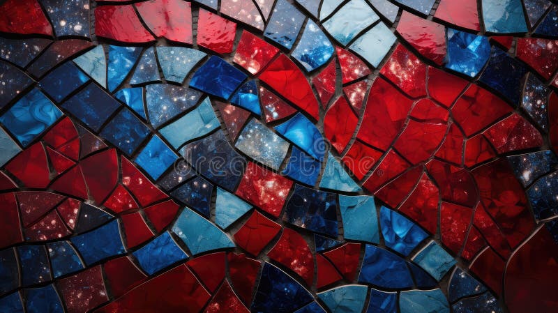 Tile Background Red and Blue Stock Illustration - Illustration of ...