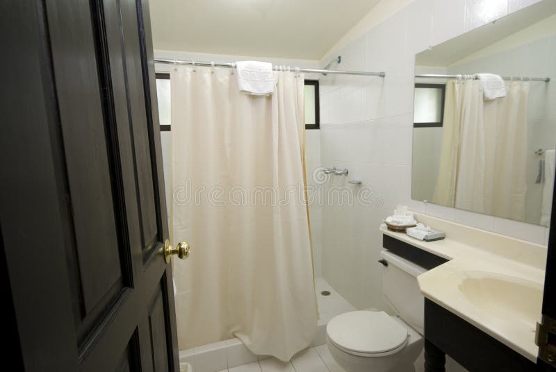 Bathroom Native Hotel Vieques Puerto Rico Stock Image - Image of place ...