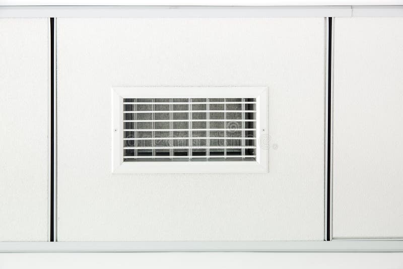 Tile Ceiling with a Ventilation. Stock Image - Image of building, house ...