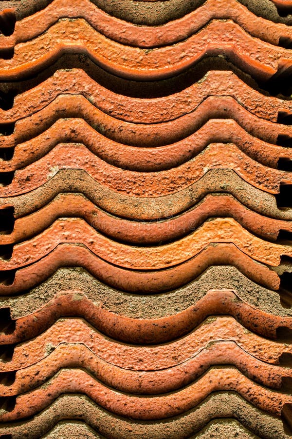 Tile clay stock photo. Image of closeup, exterior, curve - 28964744