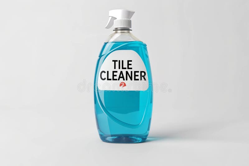 Tile Cleaner Bottle with a Glossy Effect Stock Illustration ...