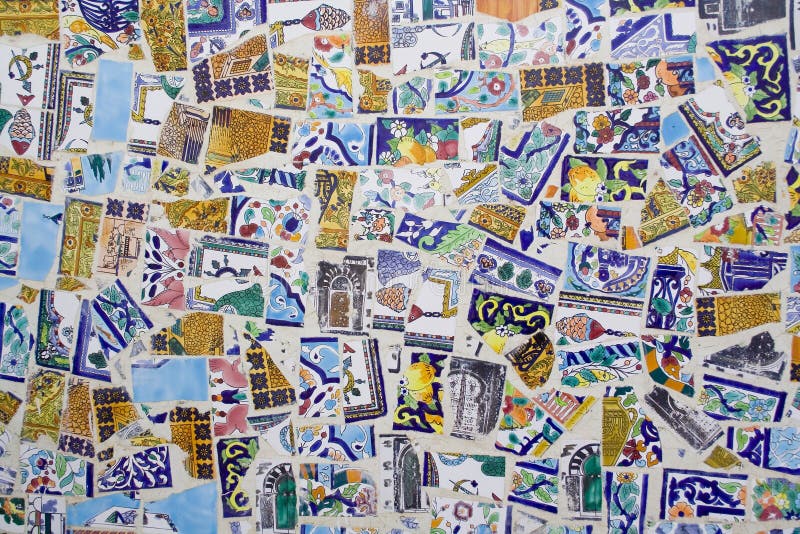 Tile collage stock photo. Image of clean, fish, tunesia - 884560