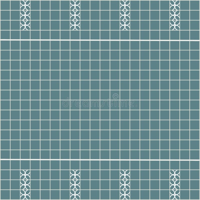 Tile Decoration. Steal Teal Square Tiles with Decor. Interior Design ...