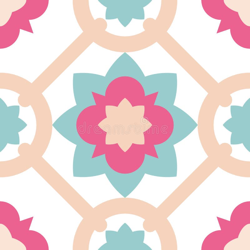 Tile Decorative Floor Tiles Vector Pattern Stock Vector - Illustration ...