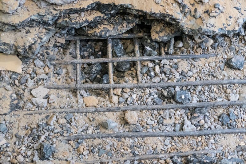 Breakout Floor with Concrete Iron Stock Image - Image of architecture ...