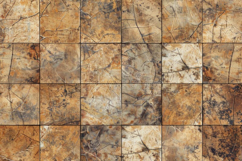 Tile Floor with Brown and Gray Pattern. Modern Flooring Design Stock ...