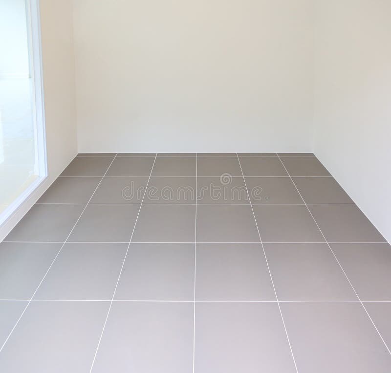 Tile Floor of Empty Room Interior of New House Stock Image - Image of ...