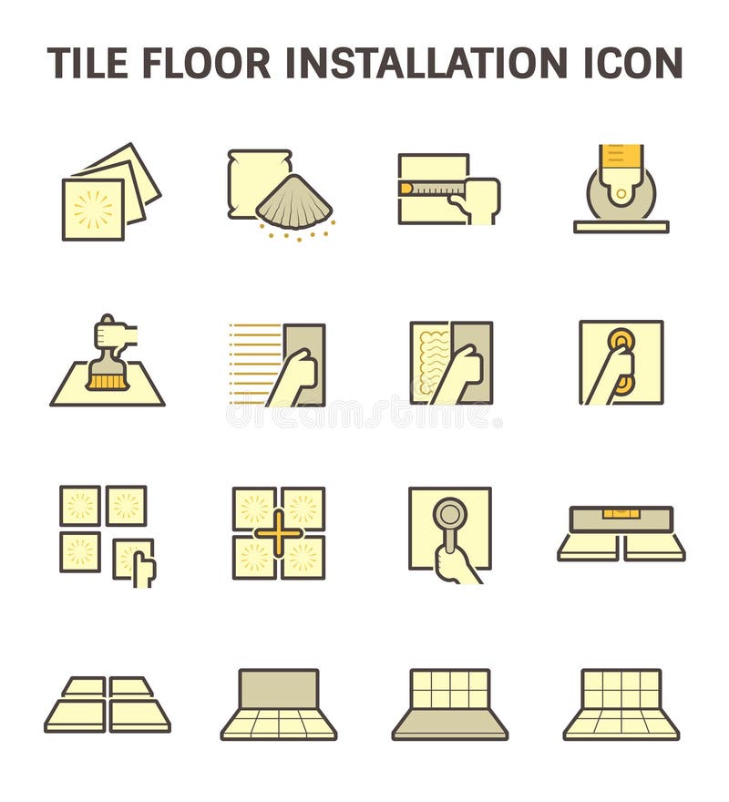 Tile floor icon stock vector. Illustration of renovation - 101071243