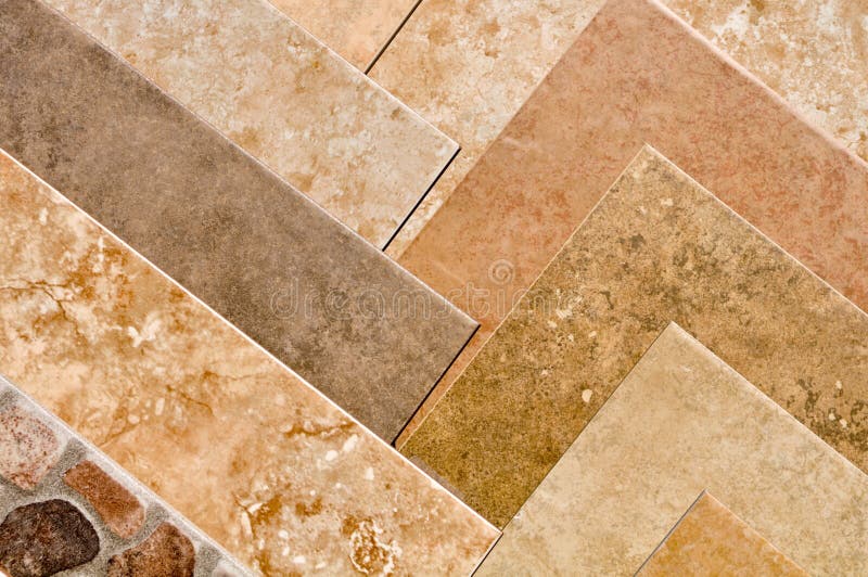 Tile Floor Sample stock image. Image of parquet, brown - 16972445