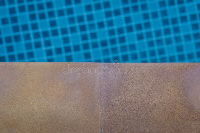 Tile Floor with Swimming Pool Stock Photo - Image of interior, mosaic ...