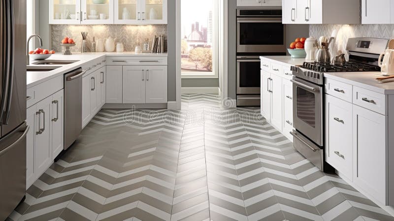 Tile grey chevron stock illustration. Illustration of appliances ...