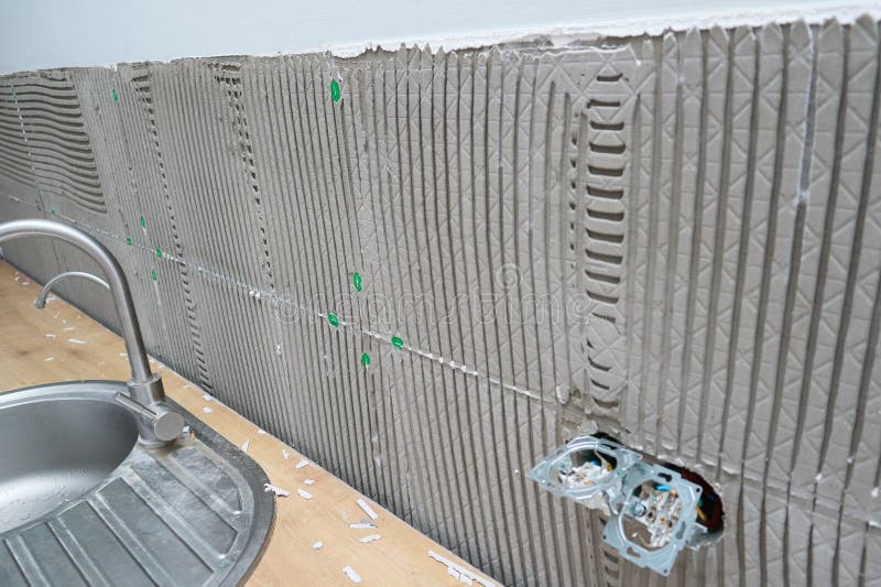 A Tile Has Fallen Off the Wall. Incorrect Installation of Porcelain ...