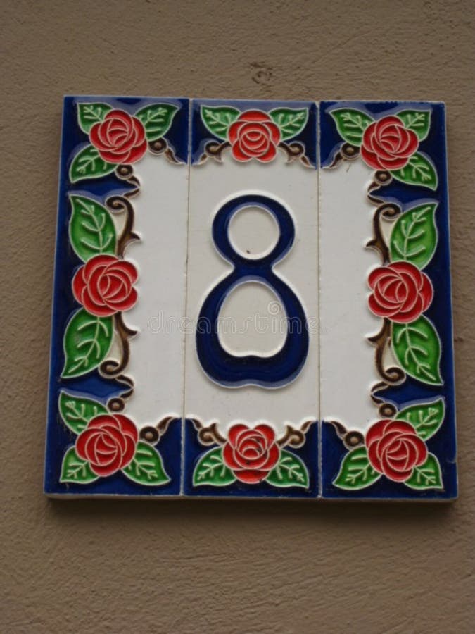 Tile-house-number Picture. Image: 87859311