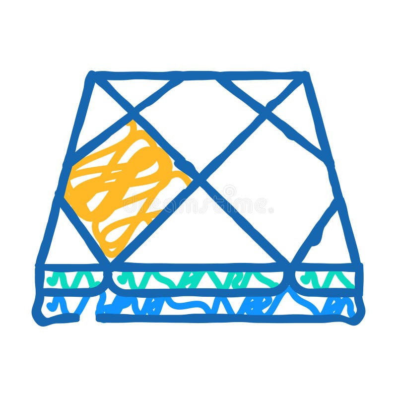 Tile Layer Floor Icon Doodle Illustration Stock Vector - Illustration ...