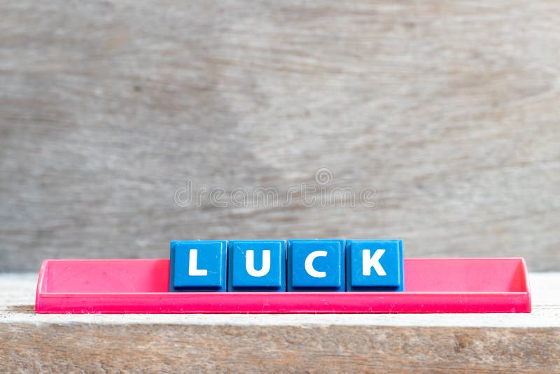Word LUCK Playing Cards with Lucky Clover Leaf Cli Stock Photo - Image ...