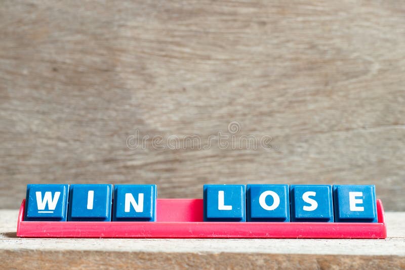 Win Lose Alphabet Blocks stock photo. Image of childhood - 16018174