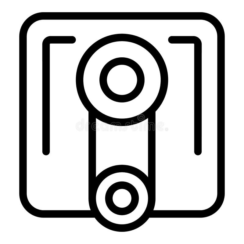 Tile Make Icon Outline Vector. Stone Design Stock Vector - Illustration ...