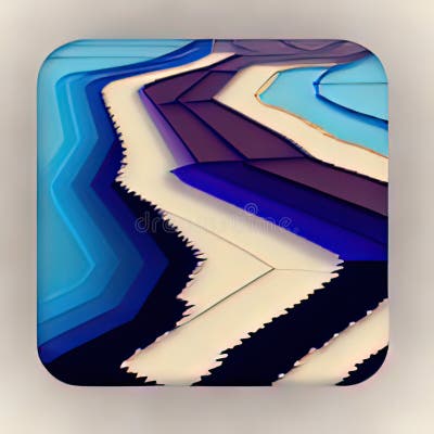 Tile-Matching Software App Icon. Generative AI. Stock Illustration ...