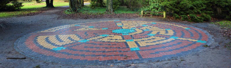 Tile maze stock photo. Image of place, resting, bench - 39750832
