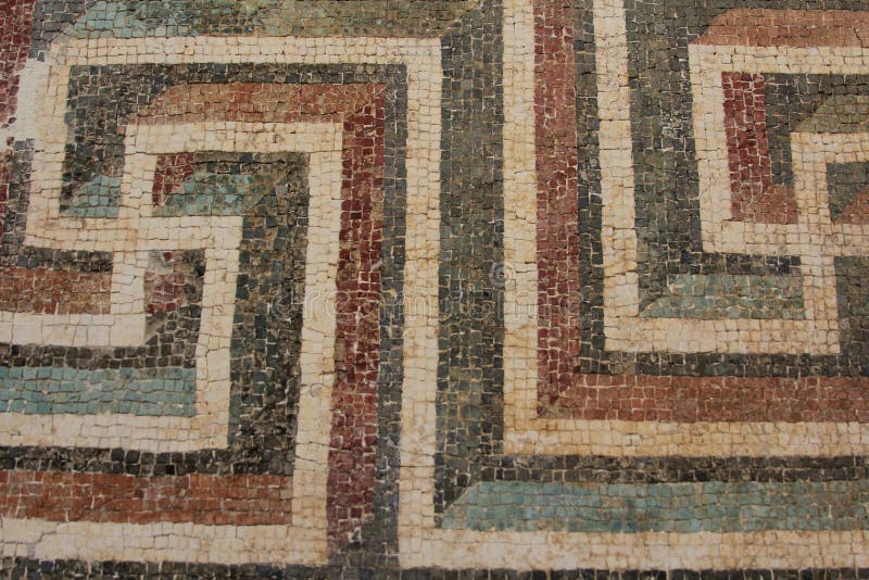 Tile Maze Pattern stock image. Image of small, orange - 42827167