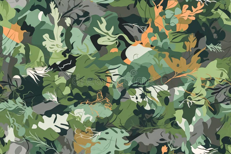 Tile. Military Camouflage Seamless Pattern. Abstract Background ...