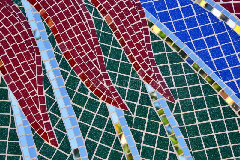 Tile and Mirror Mosaics Texture Background Stock Photo - Image of ...