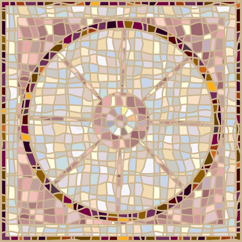 Tile mosaic stock vector. Illustration of digitally, floor - 21753925