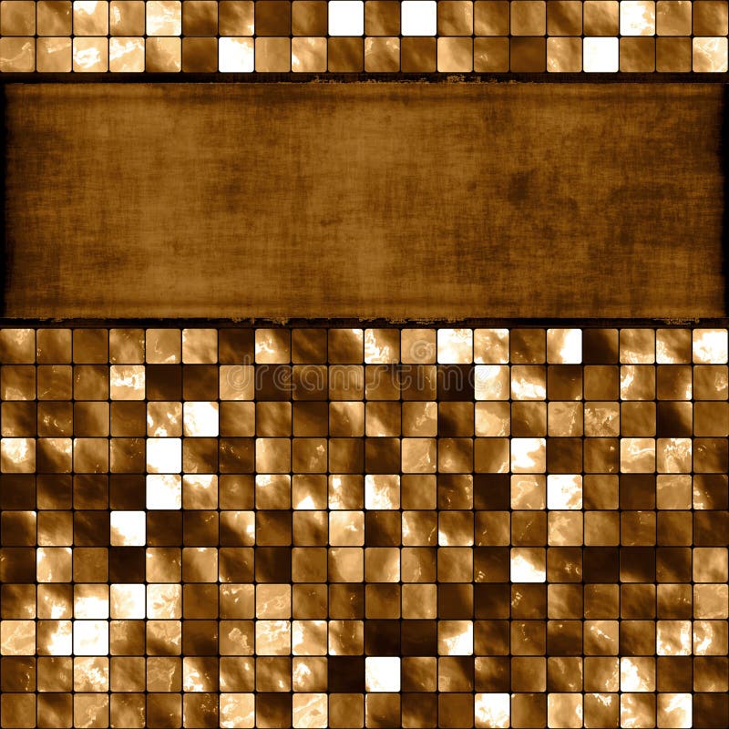 Tile Mosaic and Banner stock illustration. Illustration of banner - 8267528