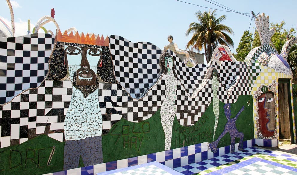 Tile Mural by Jose Fuster editorial stock photo. Image of tile - 24425608