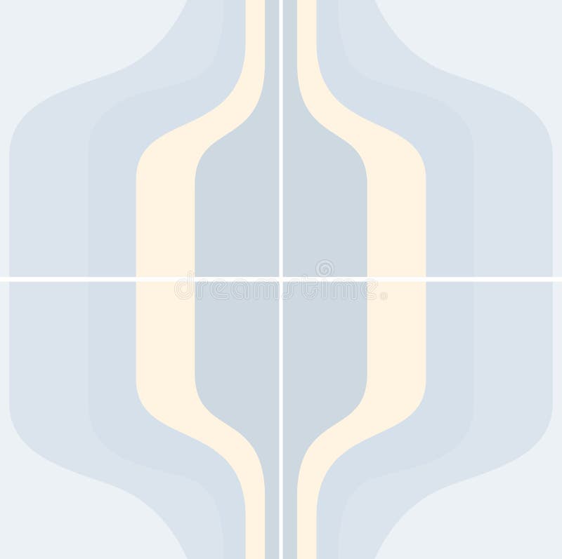 Tile Pattern Design. Curvy Backdrop. Vector. Stock Vector ...