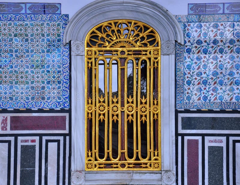 Tile pattern in Istanbul stock photo. Image of gold, architecture ...