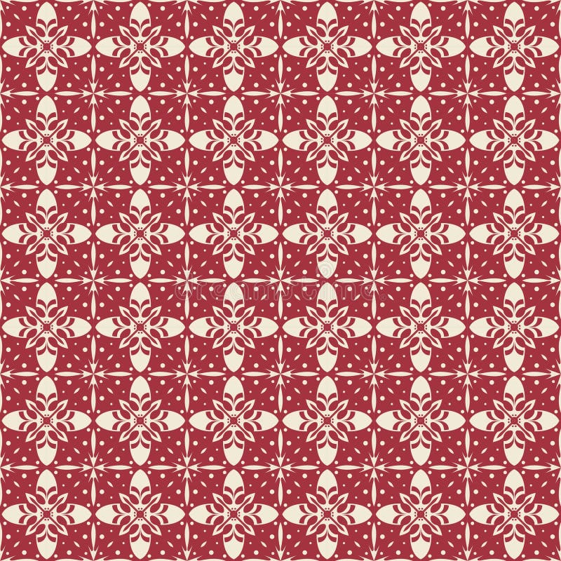 Tile Pattern with Maroon Color. Talavera Vector Design Stock Vector ...