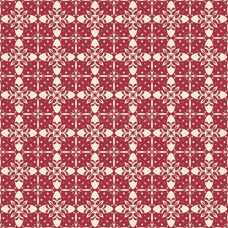 Tile Pattern with Maroon Color. Talavera Vector Design Stock Vector ...