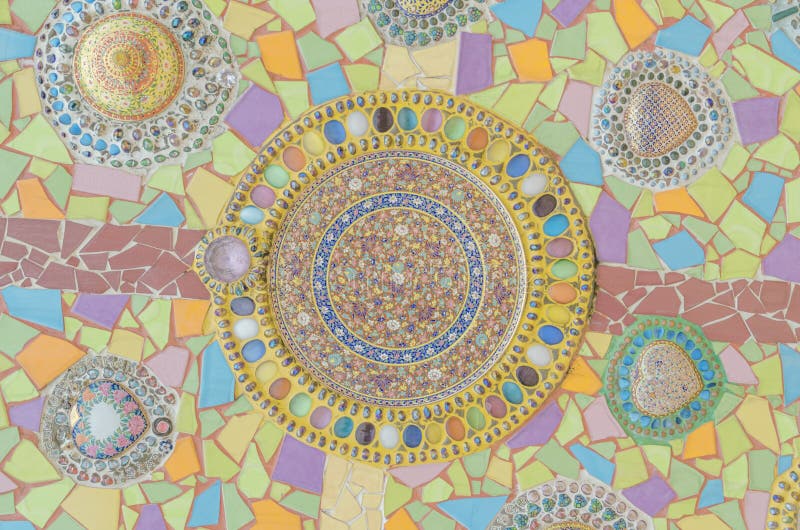 Tile Pattern on the Side of the Lid Wall. Stock Illustration ...