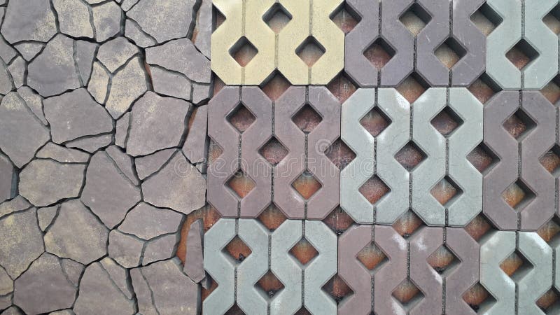 Tile Patterns for Street Paving Paths and Areas Stock Photo - Image of ...
