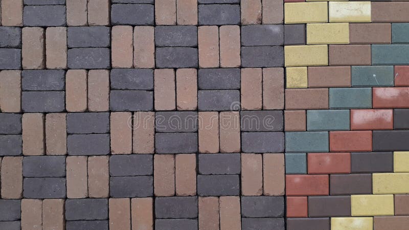 Tile Patterns for Street Paving Paths and Areas Stock Photo - Image of ...