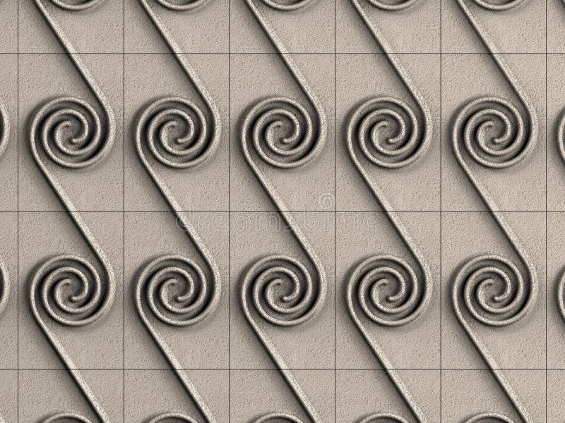 Tile Patterns Wallpaper Background. Circle-Spiral Tile Patterns Stock ...