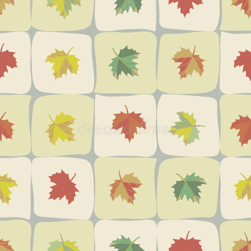 The Tile Repeats with Maple Leaves. Stock Vector - Illustration of ...