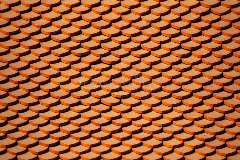 Tile Rooftop Texture with Shadow Pattern from Sun in Day Light ...