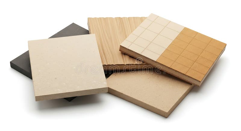 Tile Samples Stacked Showing Different Textures and Colors Stock ...