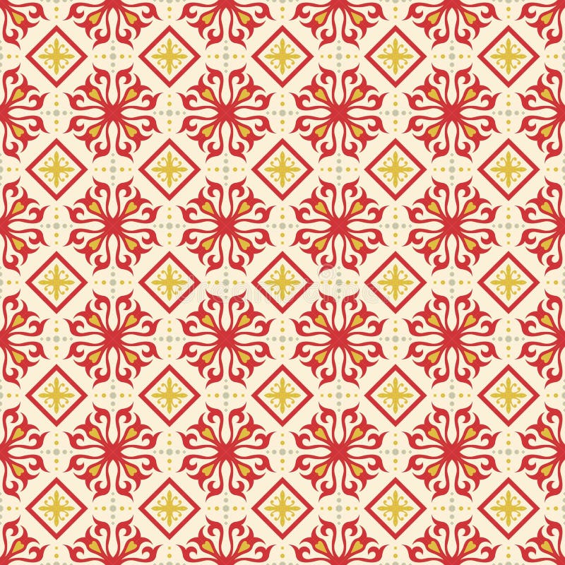 Tile Seamless Pattern, Floral Decorative Background Design, Wall Motif ...