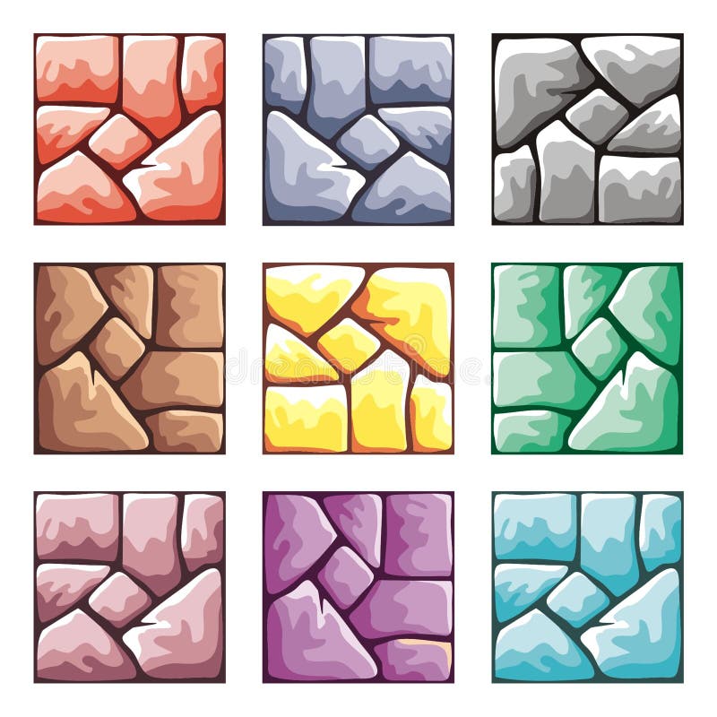 Tile Set Platform for Game 2 Stock Vector - Illustration of pattern ...