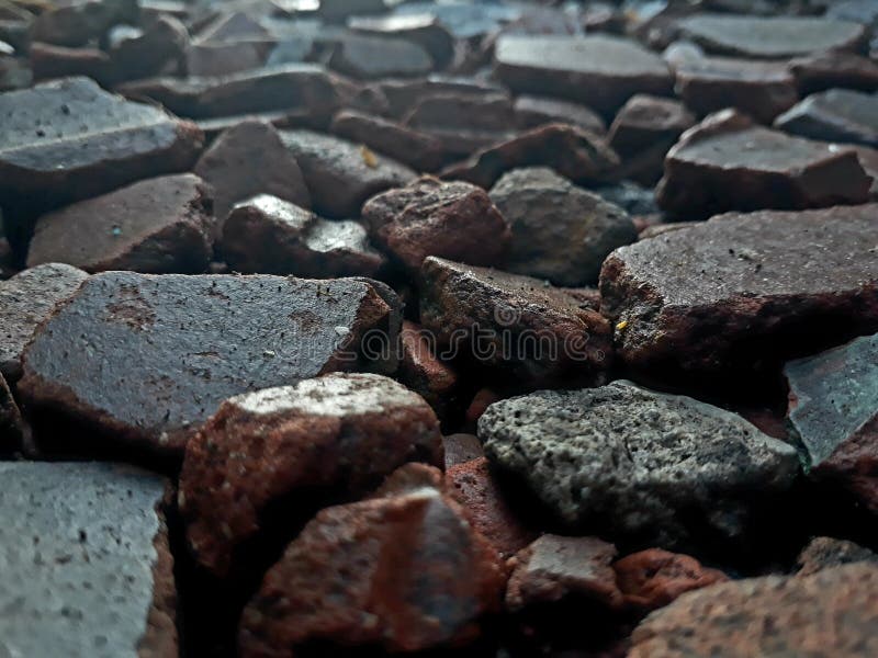 Tile Shards Mixed with Stone Stock Photo - Image of rubble, food: 251421248