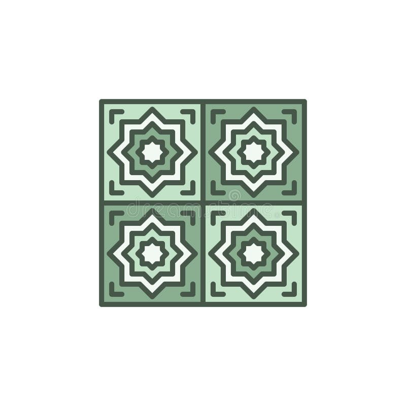 Tile Vector Outline Icons Set - Ceramic Tiles Linear Symbols Stock ...